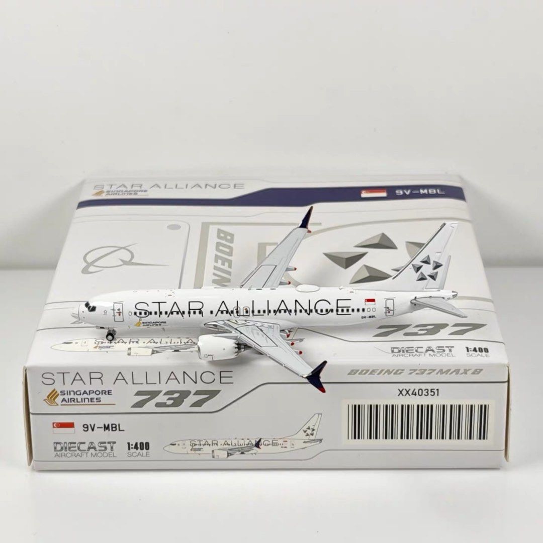 Singapore Airlines Star Alliance Livery | B737-8 | 9V-MBL | 1:200 Scale ...