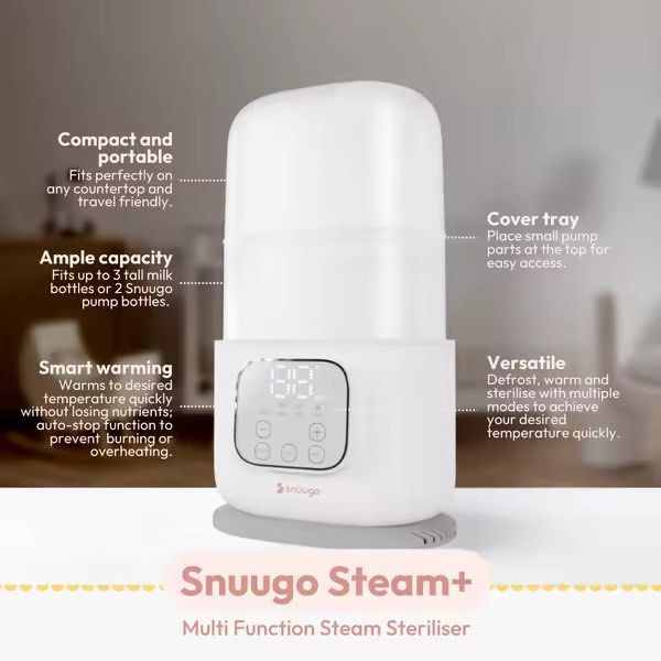 Snuugo Steam+ Multi Function Steam Steriliser, Babies & Kids, Nursing ...