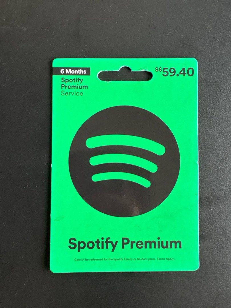 Spotify Premium Gift Card - 6 Months, Video Gaming, Gaming Accessories ...