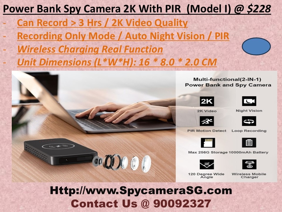 Spy Camera Battery Bank 2K Recording, Photography, Video Cameras on ...