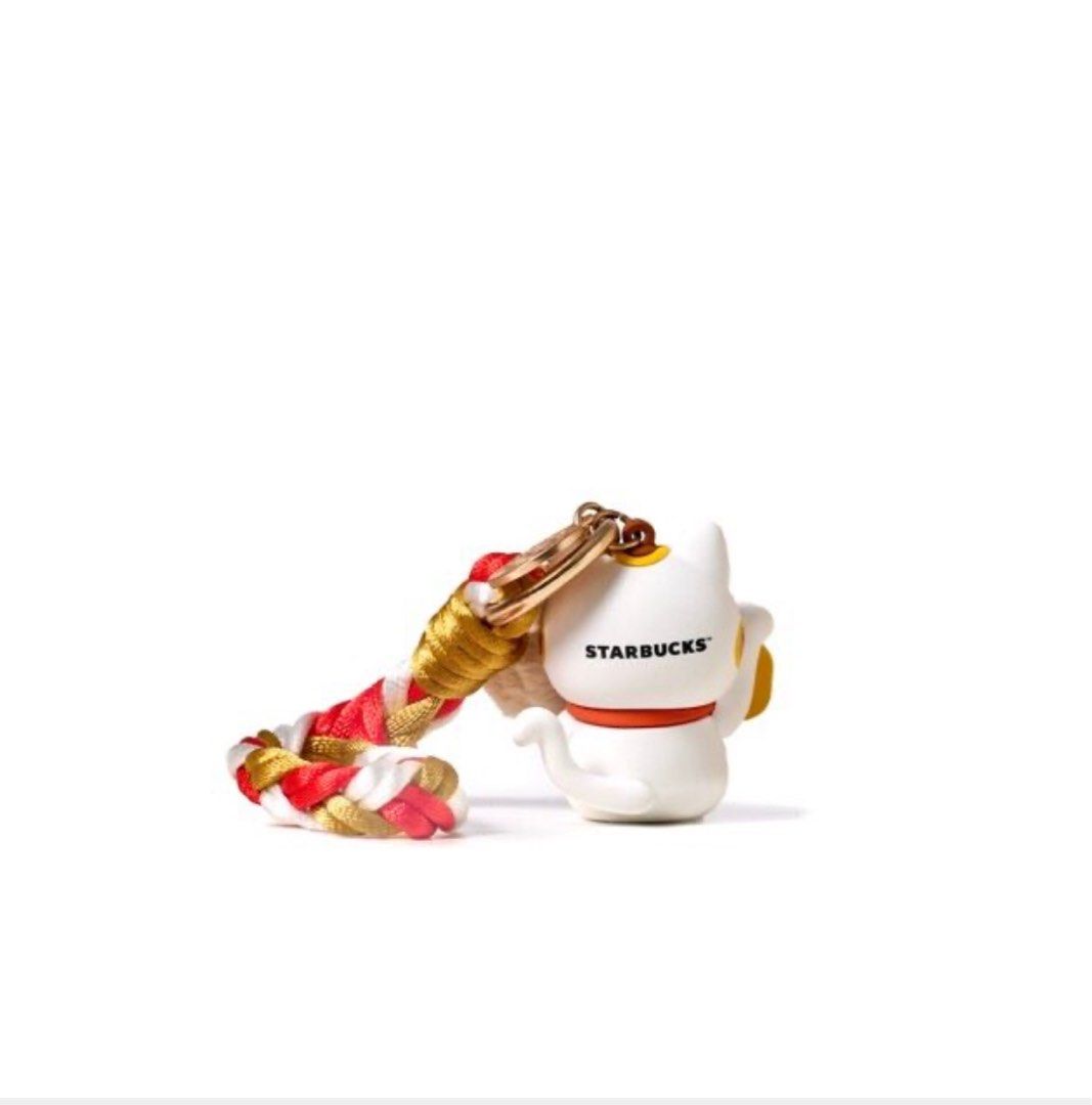 Starbucks Fortune Cat Bearista Bag Charm Keychain, Hobbies & Toys, Toys ...