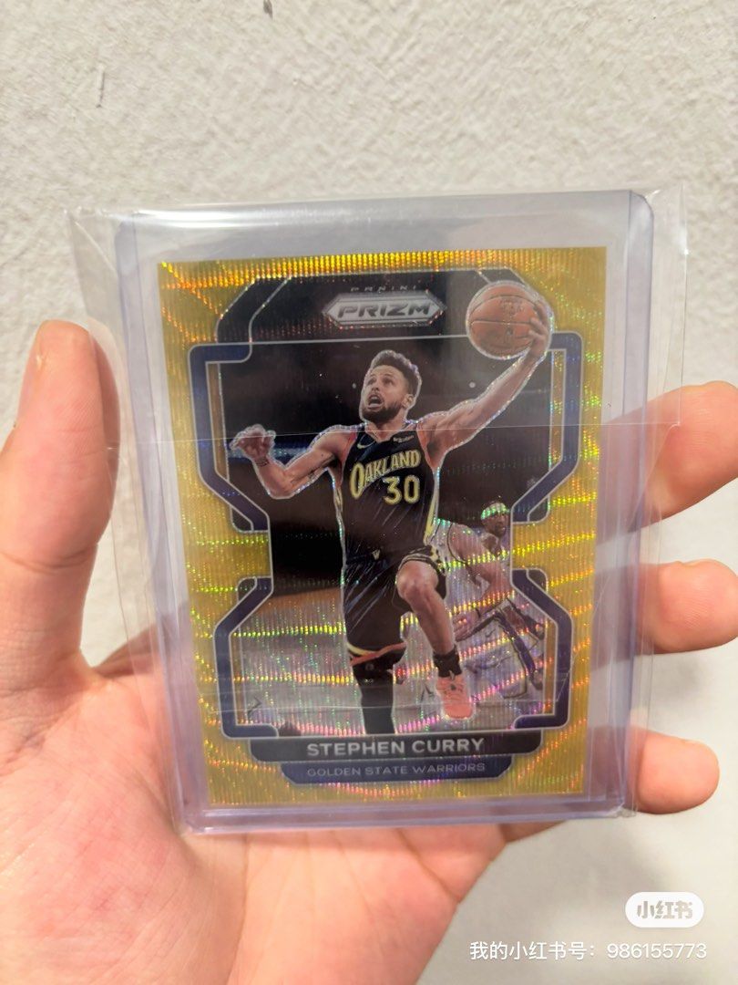 Stephen Curry Gold wave /10 Prizm Golden State Warriors Card, Hobbies ...