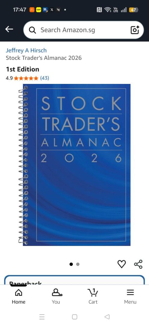 Stock Trader's Almanac 2026 - pdf version, Hobbies & Toys, Books ...