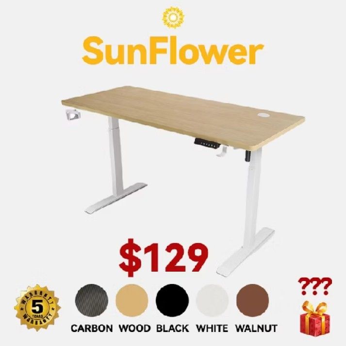 Sunflower Electric Standing Desk - Multiple Colors, Furniture & Home ...