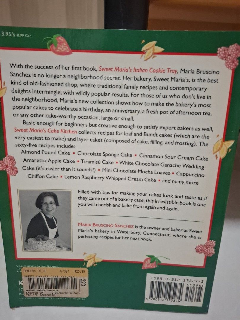 Sweet Maria's Cake Kitchen Cookbook, Hobbies & Toys, Books & Magazines ...