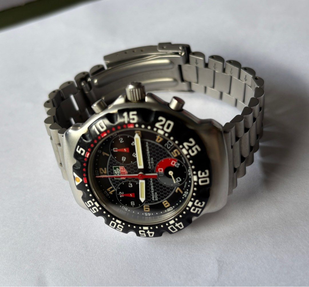 Tag Heuer Formula 1 Chronograph CA1211-1 Black Face, Luxury, Watches on ...