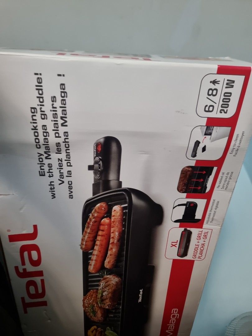 Tefal Malaga Griddle Grill - Brand New, TV & Home Appliances, Kitchen ...