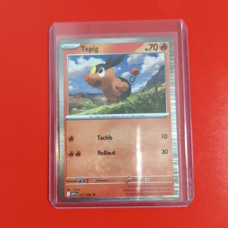 Tepig Non Holo Pokemon Card, Hobbies & Toys, Toys & Games on Carousell