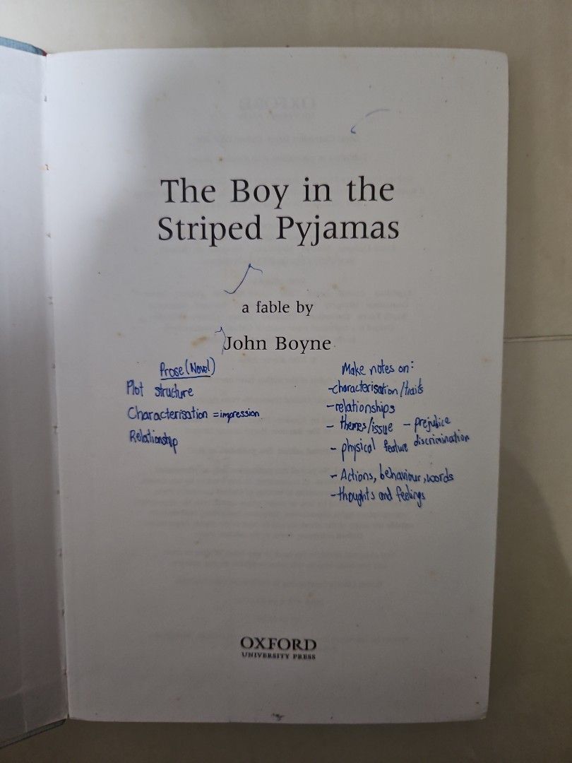 The Boy in the Striped Pyjamas by John Boyne, Hobbies & Toys, Books ...