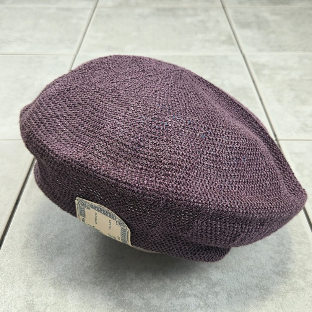 THE H.W. DOG & CO. TERRY BERET BURGUNDY - A linen summer beret in ...