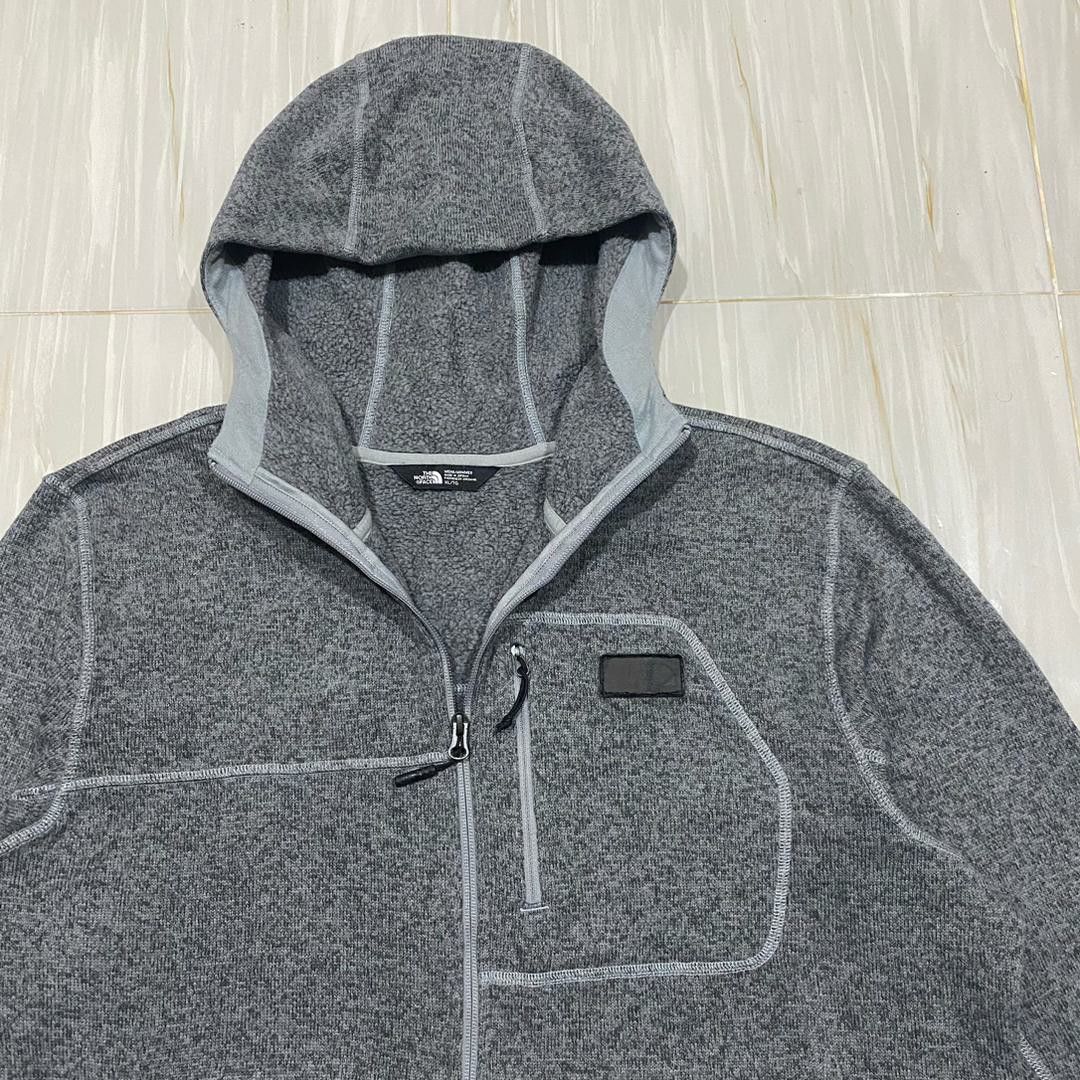 The North Face Sherpa Lined Full Zip Hooded Jacket Sweater Extra Large ...