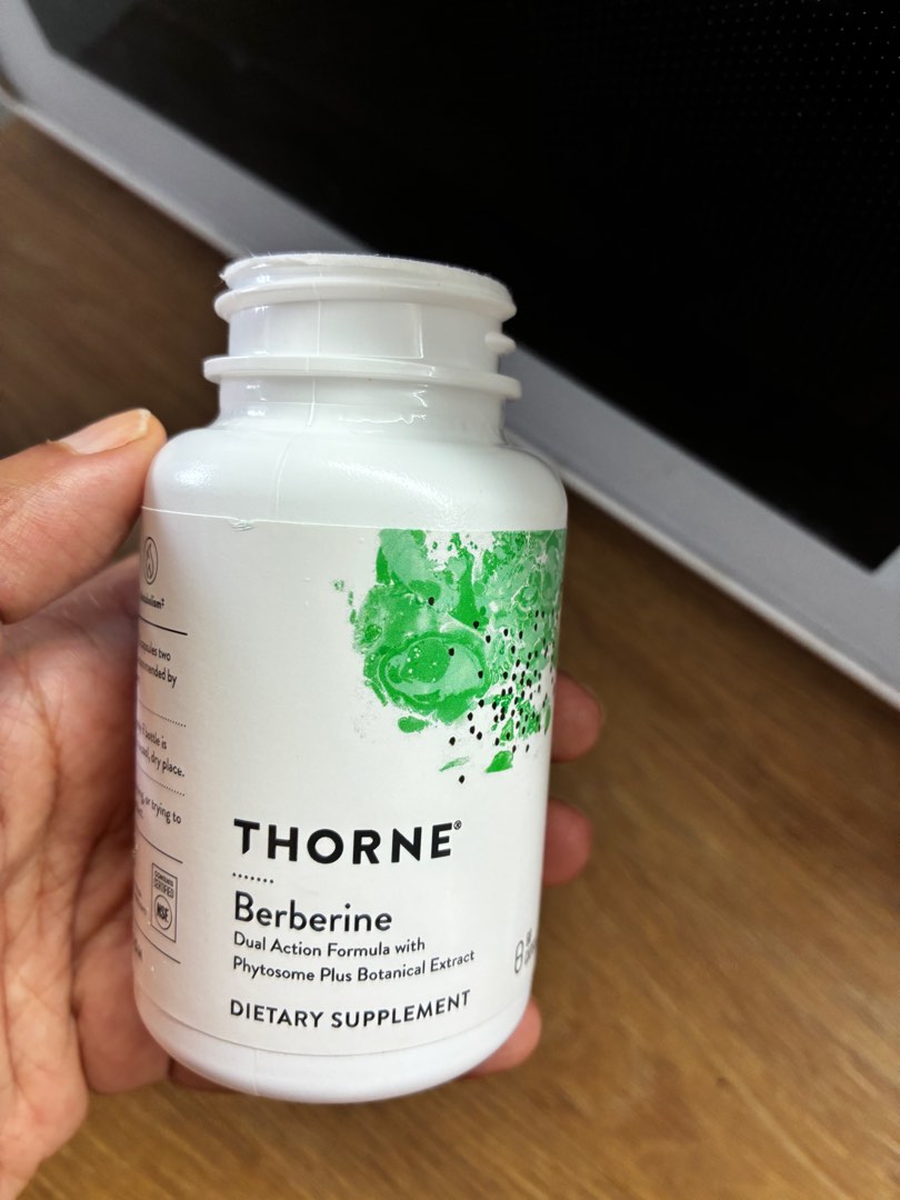 Thorne Berberine Dual Action Formula, Health & Nutrition, Health ...