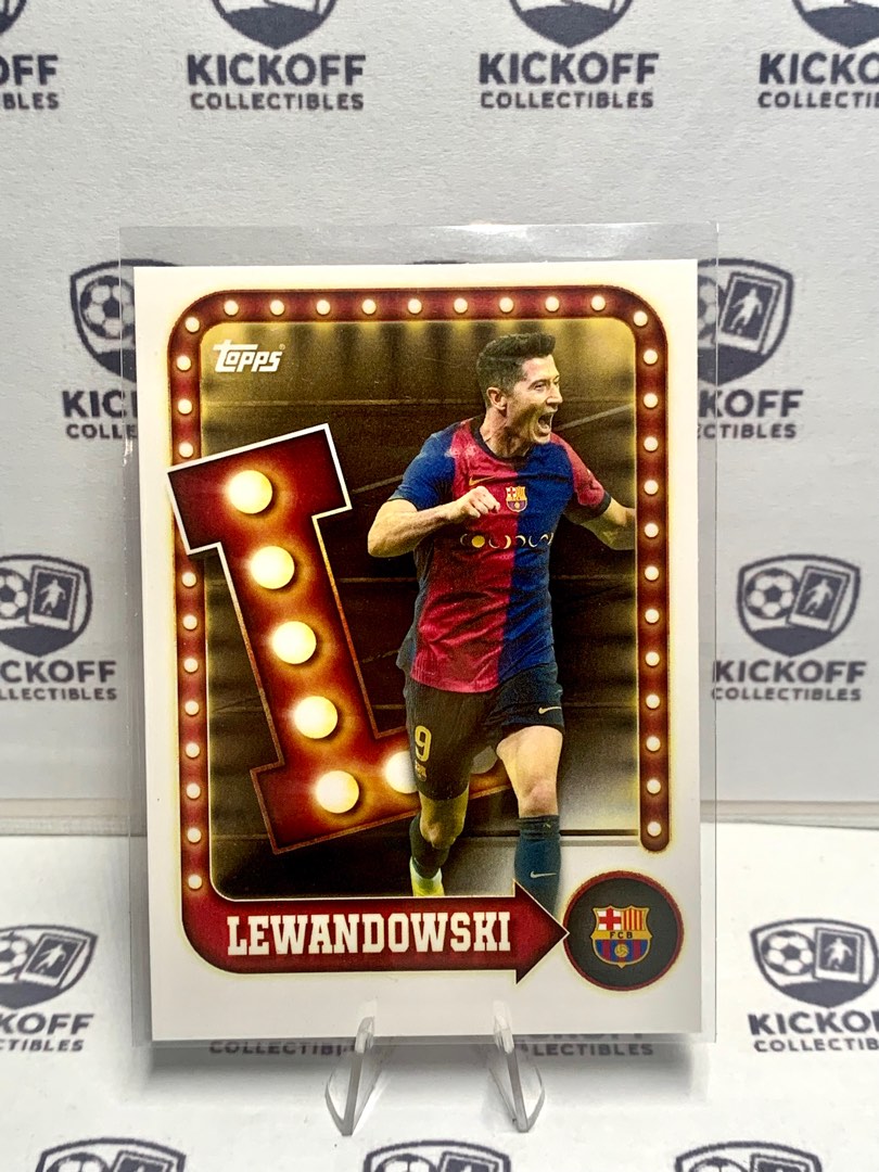 Topps Barcelona Collectors Tin Robert Lewandowski, Hobbies & Toys, Toys ...