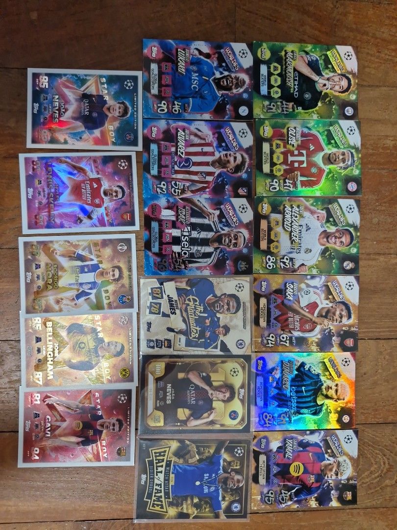 Topps Match Attax Hall of Fame rare cards, Hobbies & Toys, Toys & Games ...