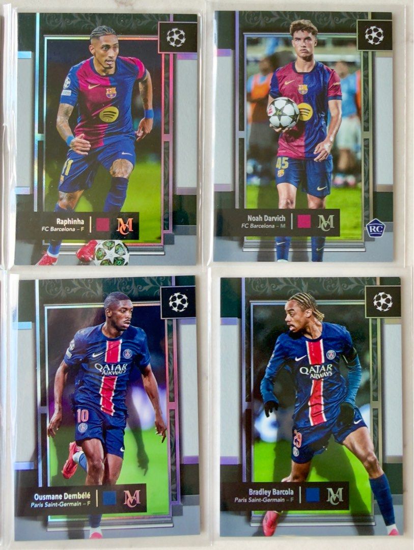 Topps Museum 2024/25 - Assorted base cards FC Barcelona / PSG, Hobbies ...