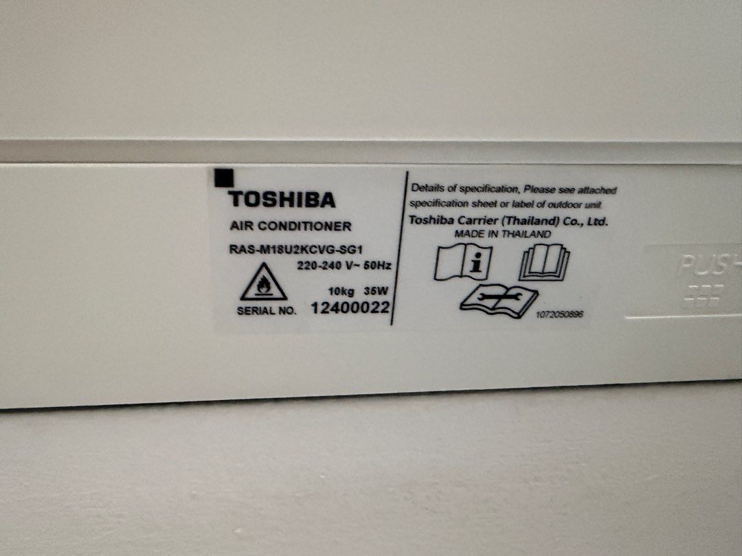 Toshiba Inverter system 3 Air Conditioner, TV & Home Appliances ...