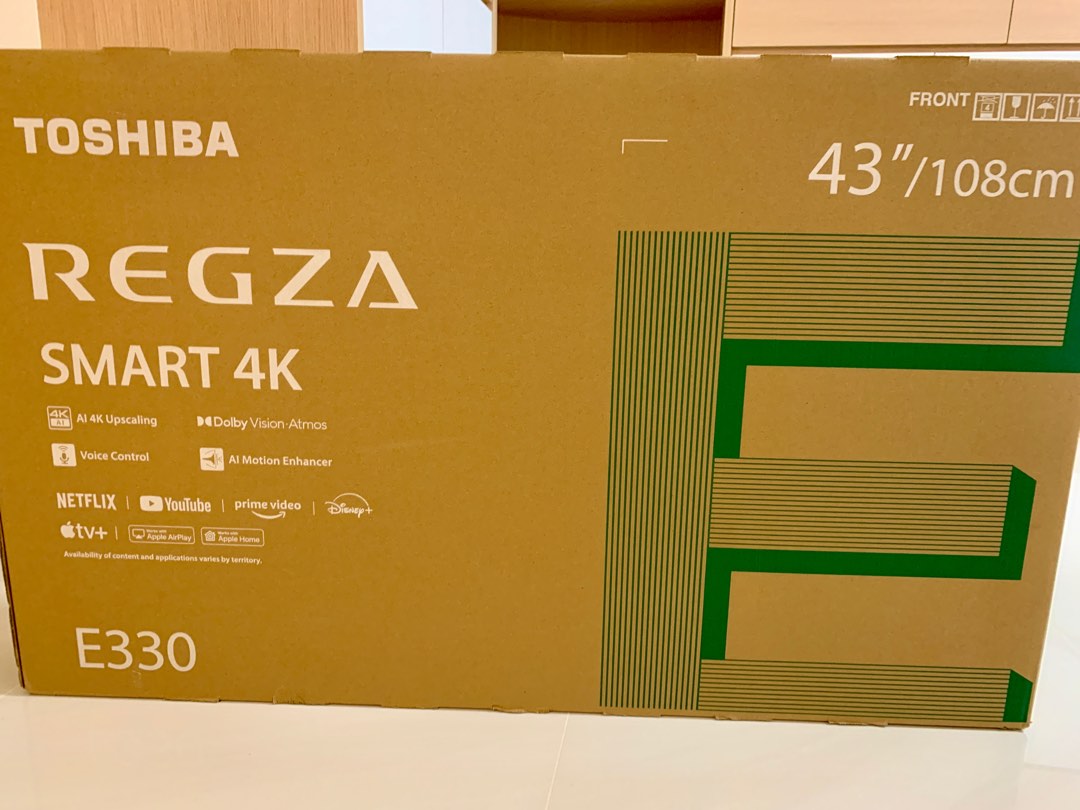 Toshiba REGZA 43 Inch TV box, TV & Home Appliances, TV & Entertainment ...