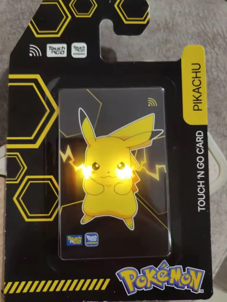 Touch n Go Pokemon Special Edition LED Card Pikachu Support NFC topup ...