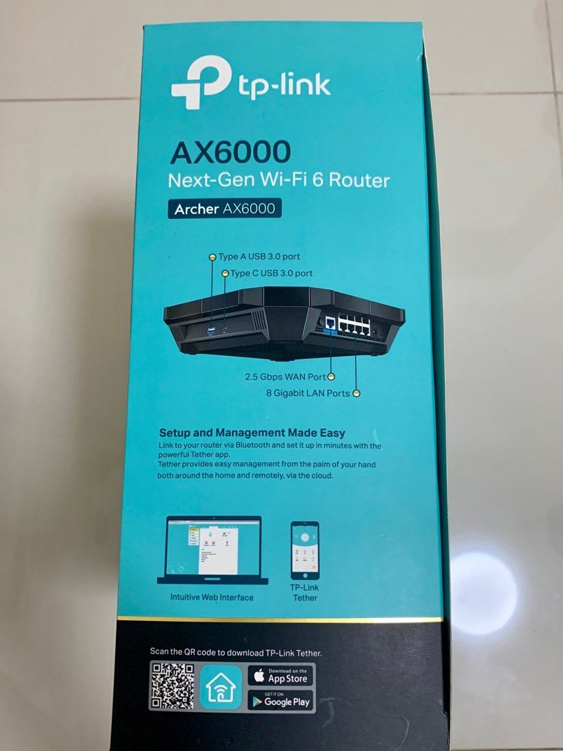 TP-Link Archer AX6000 Next-Gen WiFi 6 Router, Computers & Tech, Parts ...