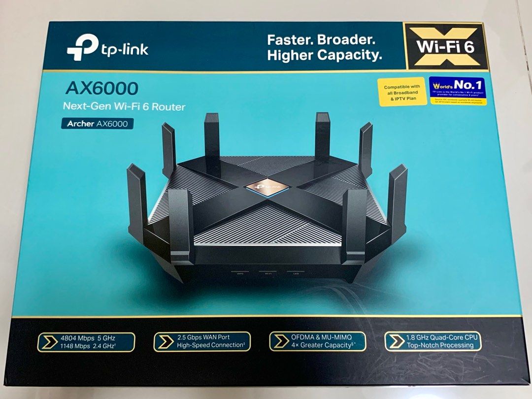 TP-Link Archer AX6000 Next-Gen WiFi 6 Router, Computers & Tech, Parts ...