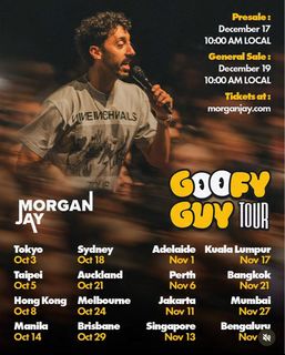 Morgan Jay - Goofy Guy Tour Ground Floor Cat 1, Tickets & Vouchers ...