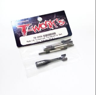 T-Works Hybrid Titanium Turnbuckle Set for Xray XB4, Hobbies & Toys ...