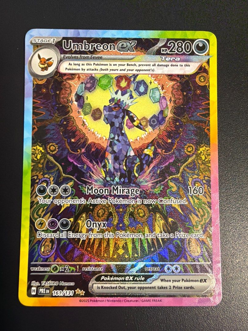 Umbreon SIR Prismatic Evolutions, Hobbies & Toys, Toys & Games on Carousell