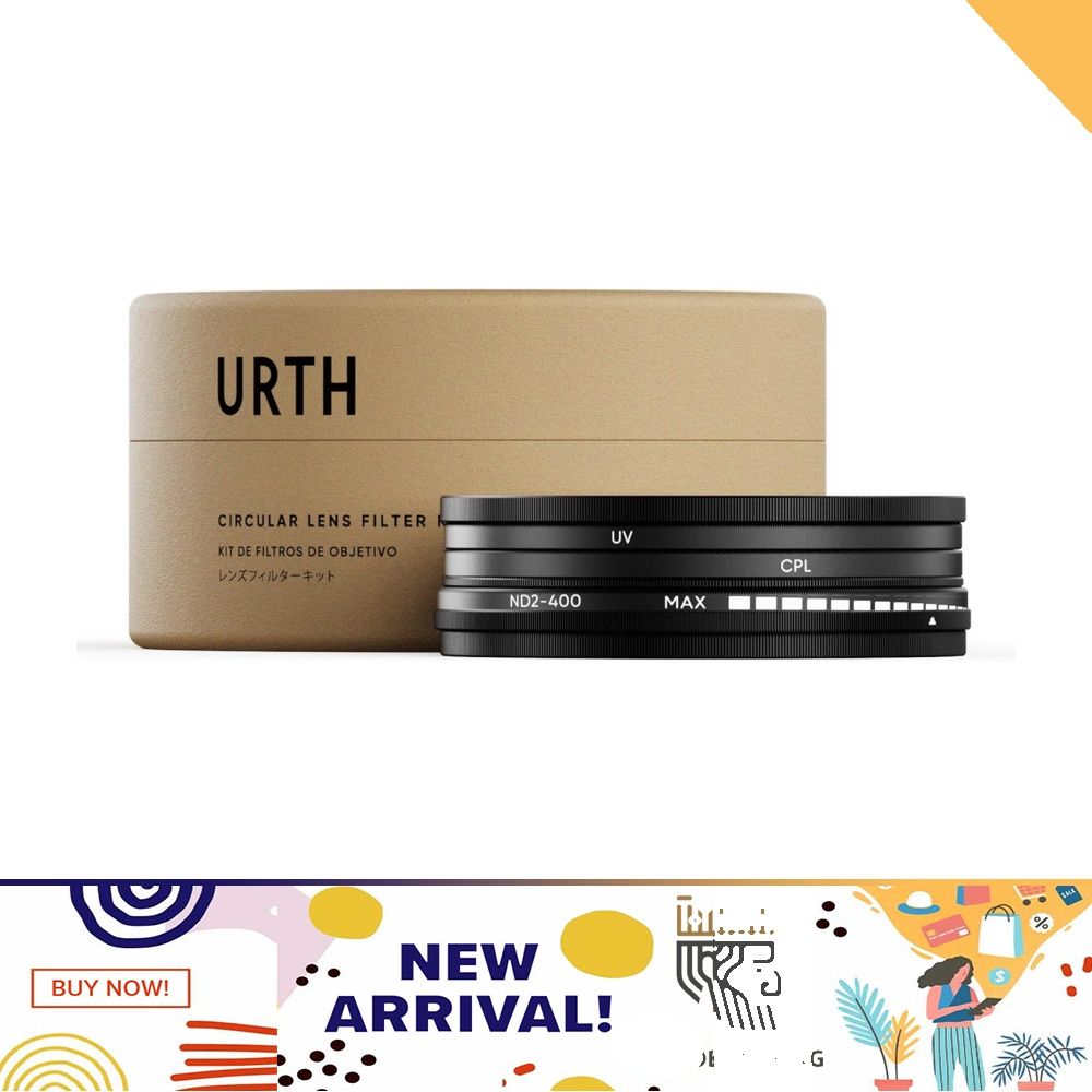 Urth 72mm 3-in-1 Lens Filter Kit — UV, Circular Polarizing (CPL ...