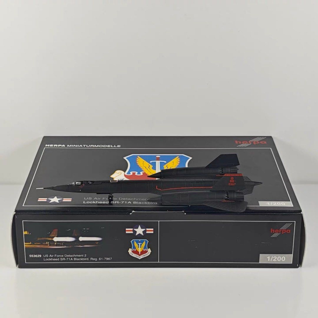 USAF Air Force Command | Lockheed SR-71 Blackbird | 1:200 Scale | Herpa ...