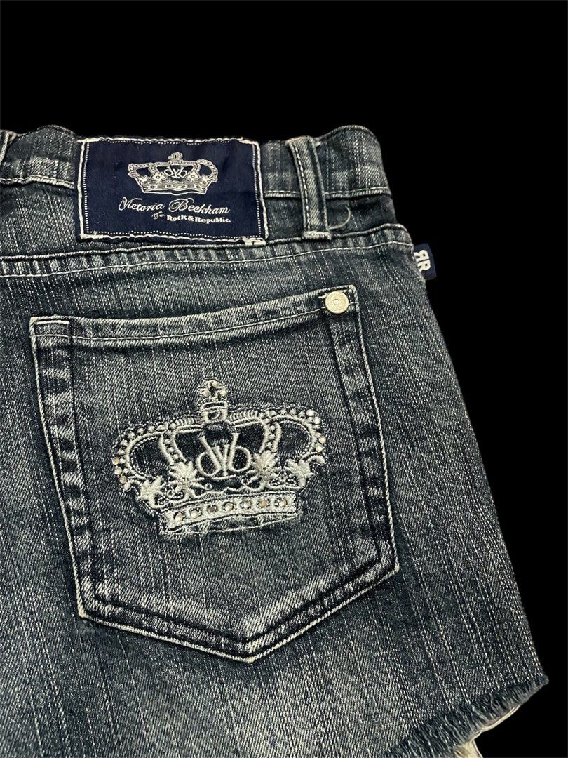 Victoria Beckham Rock & Republic Denim Shorts, Women's Fashion, Bottoms ...