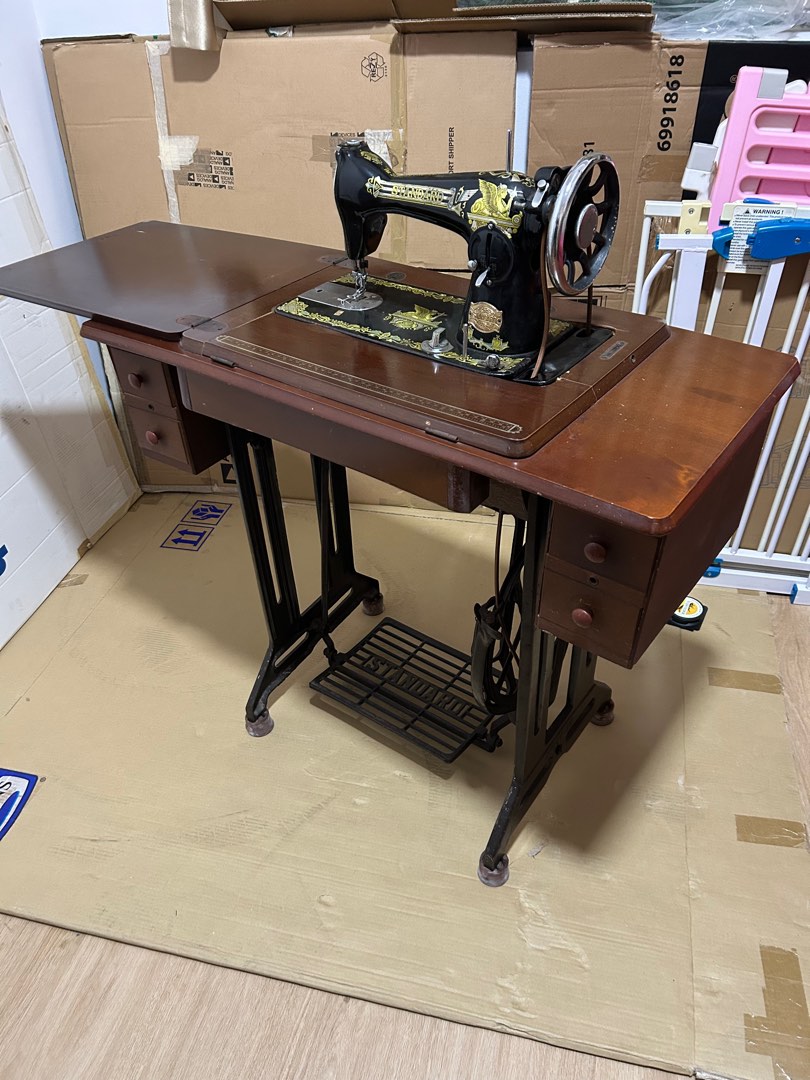 Vintage 1980 sewing machine, Furniture & Home Living, Furniture, Other ...