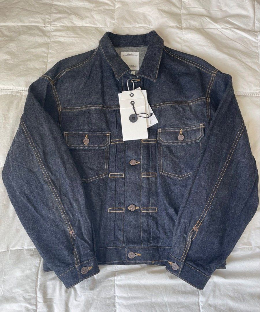 Visvim Denim Jacket 101XX Mud OD, Men's Fashion, Coats, Jackets and ...