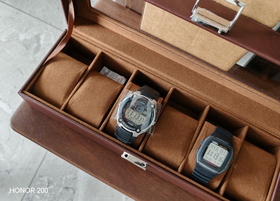 Watch Case for 6 watches, Men's Fashion, Watches & Accessories ...