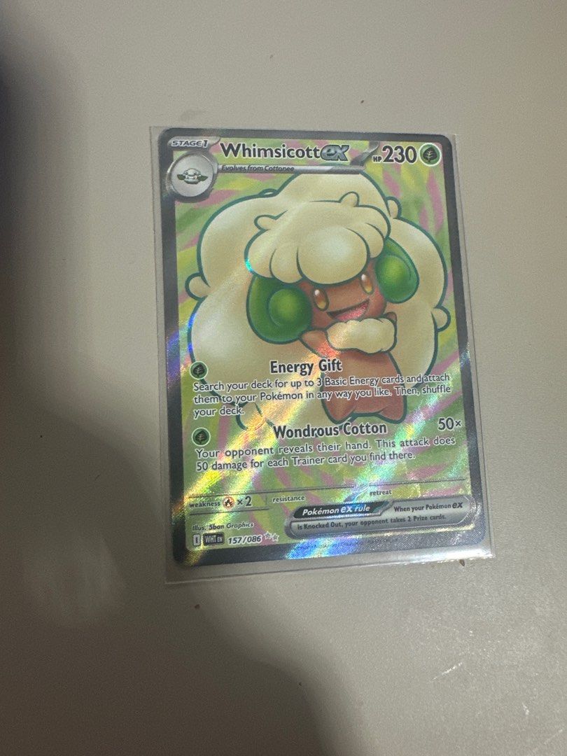 Whimsicott EX Pokemon Card, Hobbies & Toys, Toys & Games on Carousell
