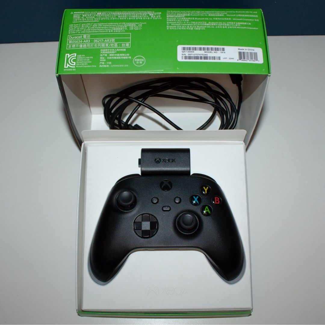 Xbox Wireless Controller - Carbon Black, Video Gaming, Gaming ...