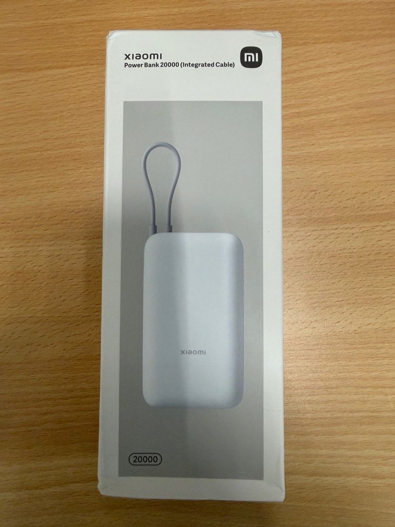 Xiaomi Power Bank 20000mAh (Integrated Cable), Mobile Phones & Gadgets ...