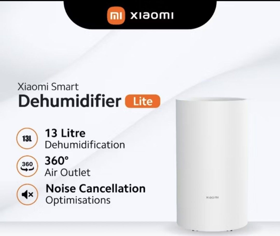 Xiaomi Smart Dehumidifier Lite - 13L/D, TV & Home Appliances, Air ...