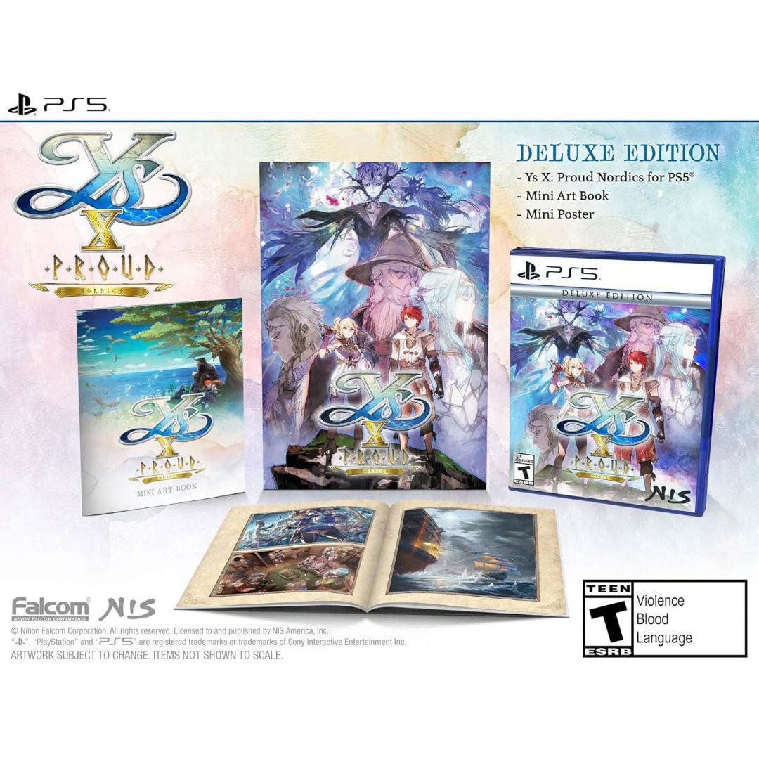 Ys X: Proud Nordics Deluxe Edition, Video Gaming, Video Games ...