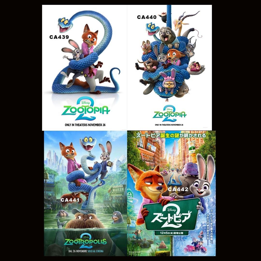 ZOOTOPIA 2 MOVIE POSTERS (2025) PART 2, Hobbies & Toys, Art & Prints on ...