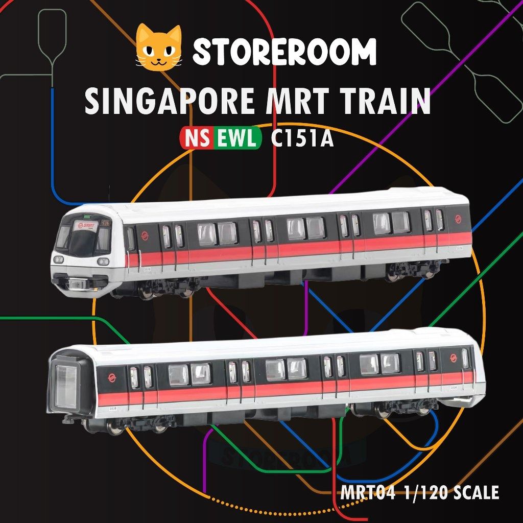 1/120 Singapore MRT 04 Train C151A (Masterpiece Collectibles), Hobbies ...