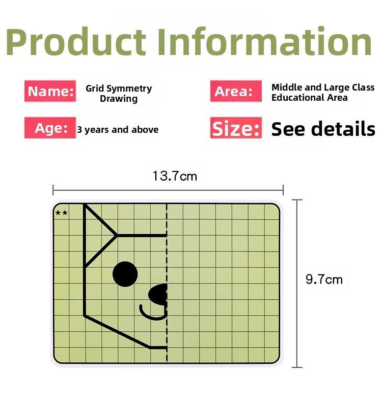 15 pack Grid Symmetry Drawing Game for Kids, Hobbies & Toys, Toys ...
