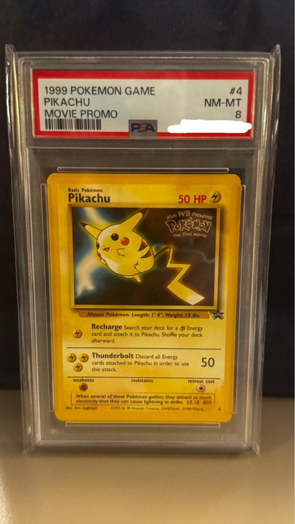 1999 Pokemon Pikachu Movie Promo PSA 8, Hobbies & Toys, Toys & Games on ...