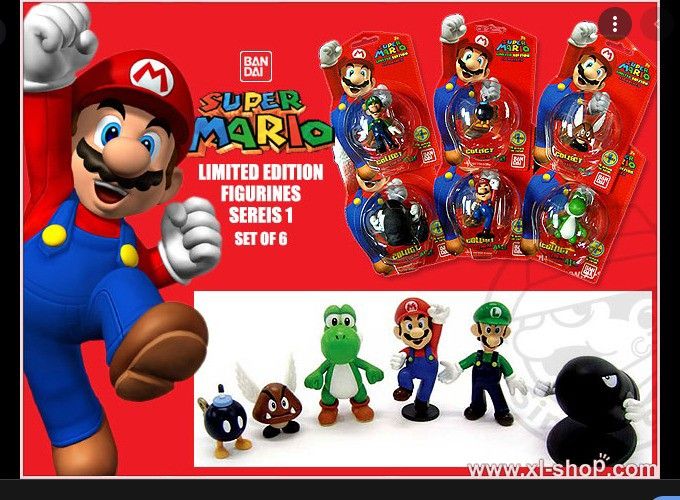 2008 Super Mario Limited Edition Figurines - Mario & Luigi, Hobbies ...