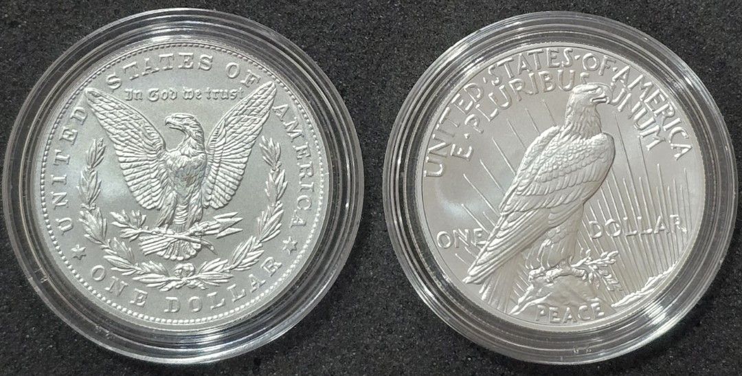 2023 Morgan & Peace Silver Dollar Uncirculated Coins in OGP w/COA ...