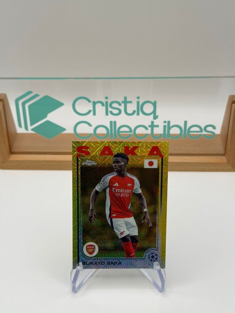 2024-25 Topps UEFA Japan Edition BUKAYO SAKA 033/150 Yellow Mojo ...