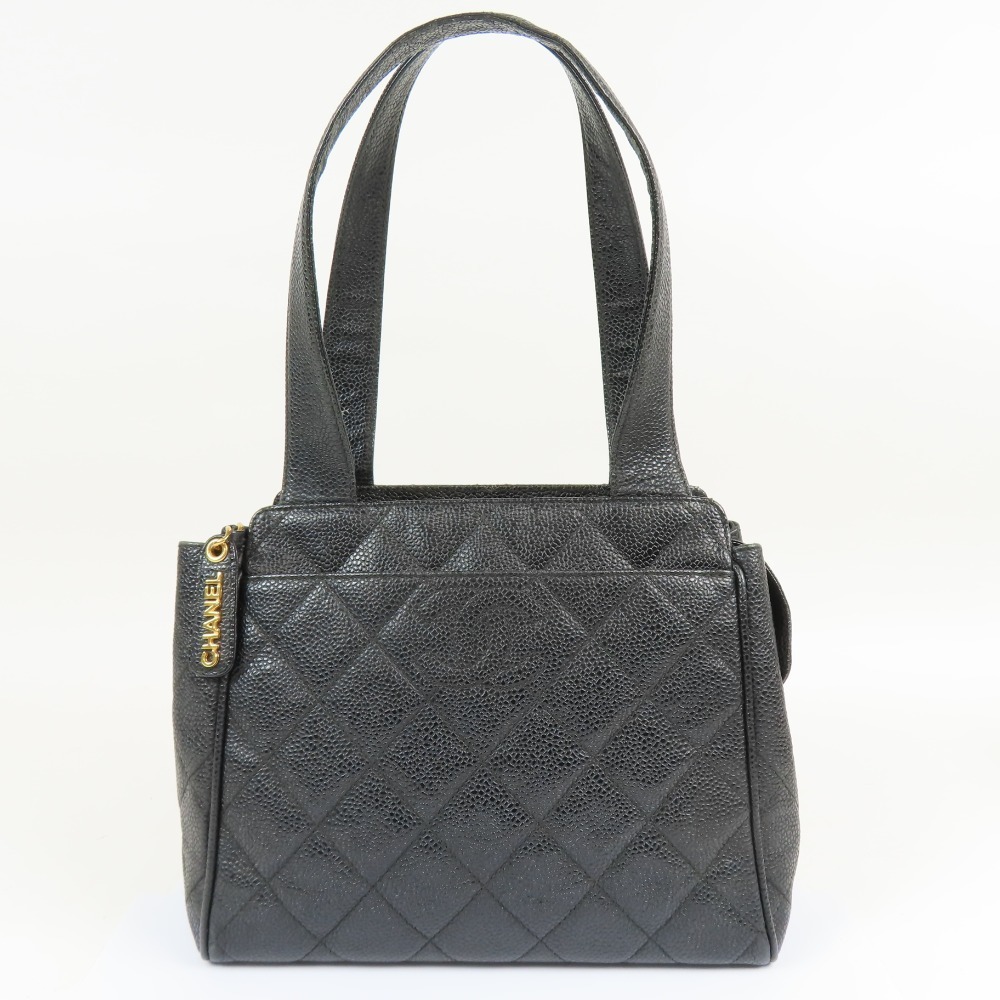205243 CHANEL Chanel Coco Mark Matelasse Vintage Handbag in Black ...