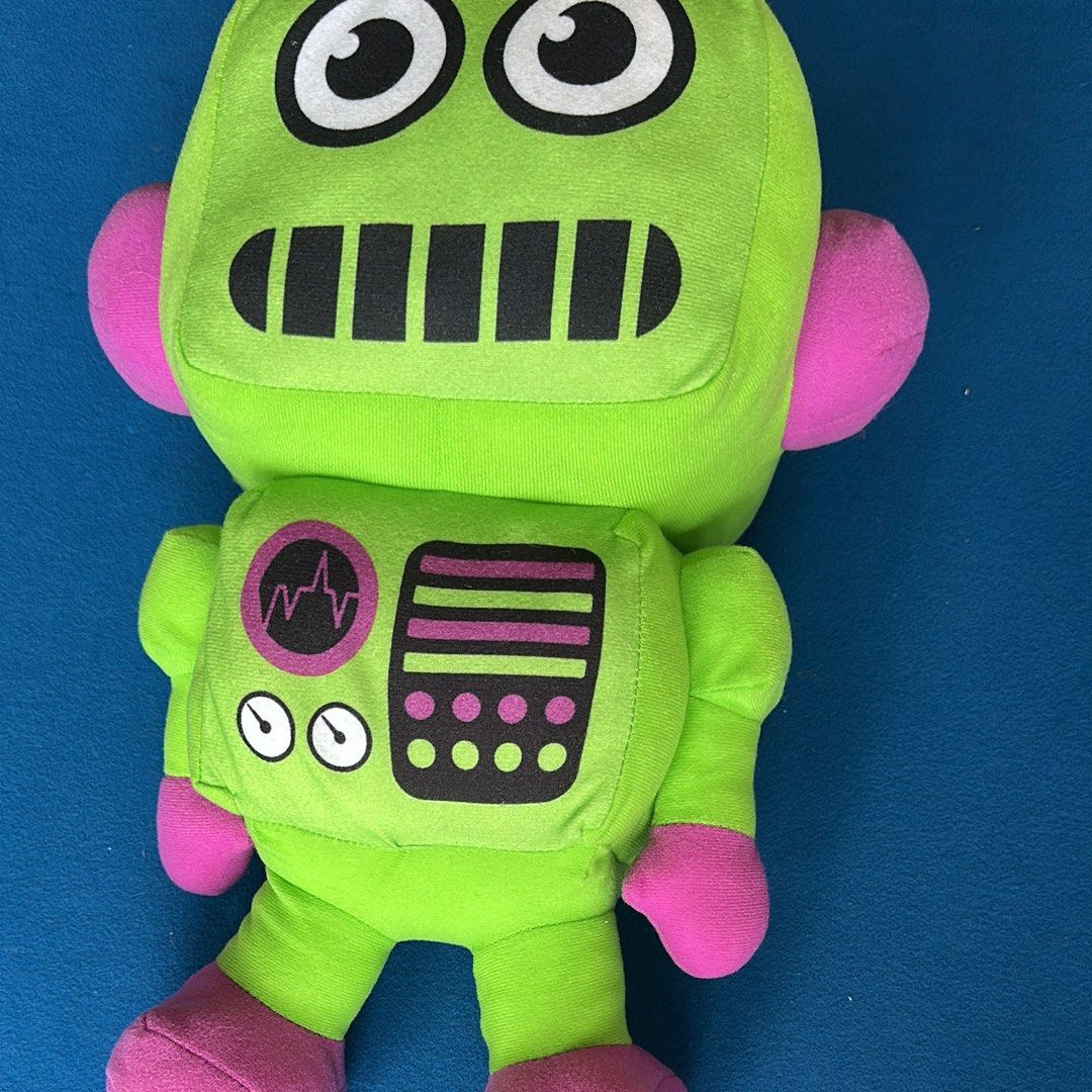 2 identical robot soft toys + 1 skate board soft toy, Hobbies & Toys ...