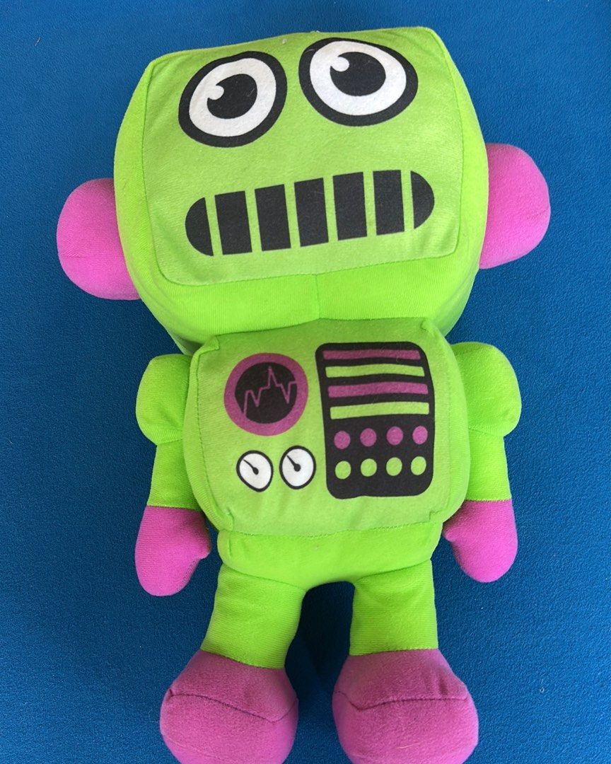 2 identical robot soft toys + 1 skate board soft toy, Hobbies & Toys ...