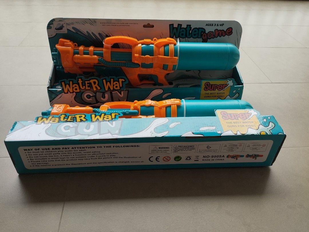 2 Pieces Water War Gun - Super Water Gun for Kids, Hobbies & Toys, Toys ...