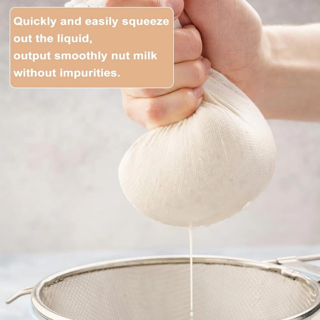 3pc Reusable Cold Beer Brewing Strainers Bags Unbleached Cotton ...